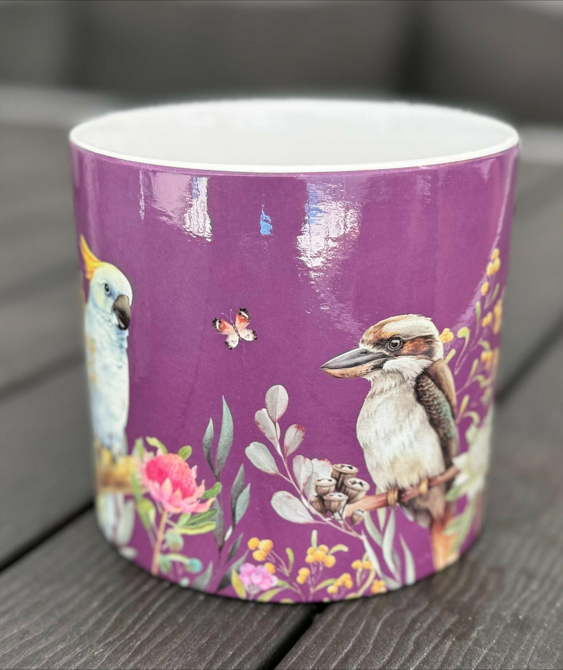 Native Flora & Fauna Ceramic Pot - 12.5cm Bright Designs – The Sweet ...