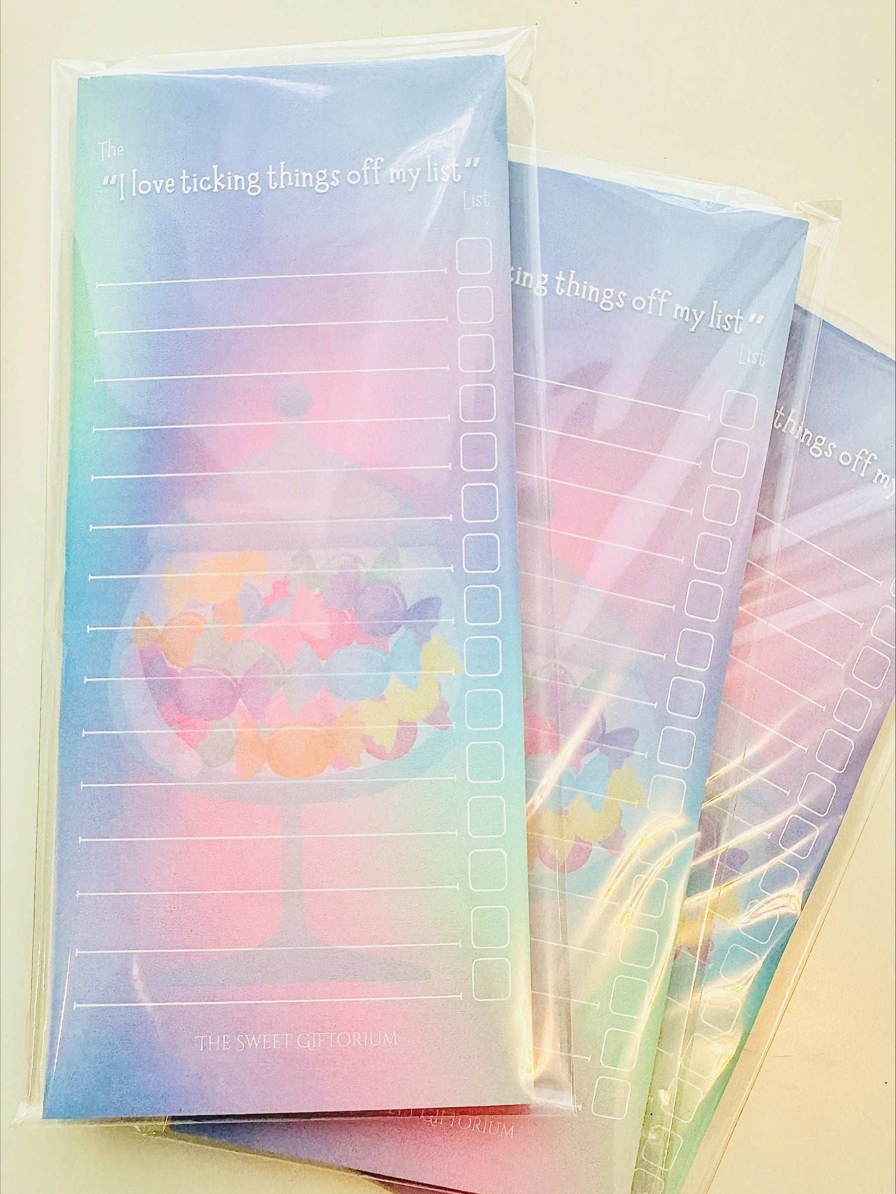 The "I love ticking things off my list" list notepads – The Sweet Giftorium
